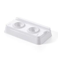 China SJ 2 Wells Mini Mixing Trays Medical Dental Disposable Practical Plastic Dental Mixing Wells for sale