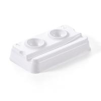 China SJ 2 Wells Mini Mixing Trays Medical Dental Disposable Practical Plastic Dental Mixing Wells for sale