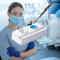 China SJ 2 Wells Mini Mixing Trays Medical Dental Disposable Practical Plastic Dental Mixing Wells for sale