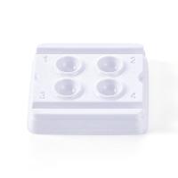 China SJ Dental Mixing Plates 4 Hole Well Medical Dental Mixing Trays Disposable ECO Friendly Plastic Dental Mixing Wells for sale