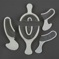 China SJ Medical Grade Plastic Dental Disposable Consumable Bite Implant Impression Tray with Mesh Nylon Net for sale