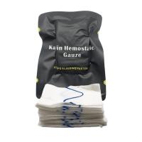China SJ Kaolin Clay High Performance Stop Bleeding Gauze First Aid Wound Dressing Hemostatic Gauze for sale