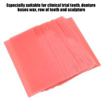 China SJ Orthodontic Red Lab Dental Modelling Base Plate Sheet Wax For Dental 12pcs Dental Auxiliary Dental Wax for sale