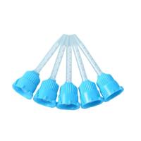 China SJ OEM High Quality Dentist Mixing Disposable Impression Nozzles Blue Dental Static Mixing Tips for sale