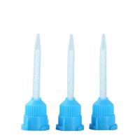 China SJ OEM High Quality Dentist Mixing Disposable Impression Nozzles Blue Dental Static Mixing Tips for sale
