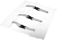 China SJ Foot Pad Dental Chair Covers Dustproof Transparent Plastic Dental Chair Toe Cover Sleeves with Elastic Bands for sale