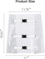China SJ Foot Pad Dental Chair Covers Dustproof Transparent Plastic Dental Chair Toe Cover Sleeves with Elastic Bands for sale