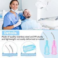 China SJ Bent Blunt Tip Dispensing Needles Medical Grade Pre Bent Flow Dispensing Dental Blunt Needles for sale