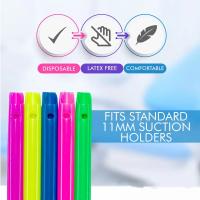 China SJ Dental Medical Grade Colorful Saliva High Volume Evacuator Vented Disposable Saliva Suction Tool for sale
