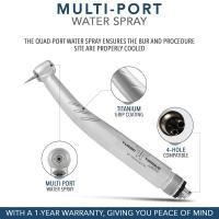 China SJ Contra Angle Mini High-Speed Dental Handpiece 4 Hole Mini-Head Push Canister Type Turbina Dental for sale