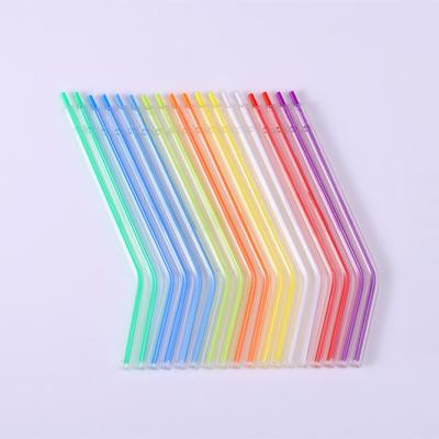 China SJ AT200 Disposable Medical Hygienic Suction Tube PVC Dental Cleaning Nozzle 3 Way Air Water Syringe Tip for sale