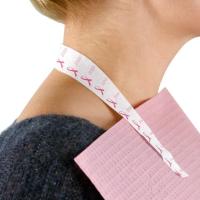 China SJ Dental Self-adhesive Bib Holder Strips Disposable Non-Woven Dental Patient Bib Self-Adhesion Holders for sale