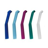 China SJ Disposable Suction Tube Denture Oral Care Consumable Tools Colorful Dental Vented Oral Evacuation Tips OEM Wholesale for sale