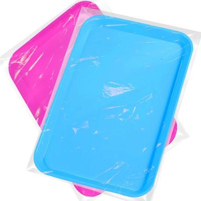 China SJ High Quality Standard Tray Covers Disposable Medical Dental Plastic Tray Protection Sleeves OEM Wholesale for sale