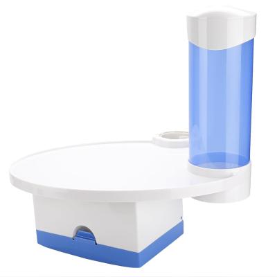 China SJ Dental Tray 3 in 1 Cup Storage Holder Tissues Paper Box for Dental Chair for sale