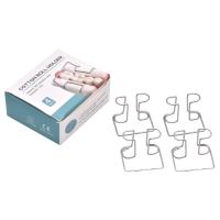 China SJ Best Quality Disposable Stainless Steel Dental Cotton Roll Holder Clip 4pcs/box OEM Wholesale for sale