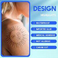 China SJ Transparent Stretch Adhesive Bandages Waterproof Clear Film Bandage Protective Adhesive Tattoo Bandages for sale