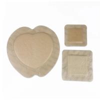 China SJ Medical Manufacturer Border Sacrum Dressing Pad Self Adhesive Silicone Gentle Sacrum Dressing For Wound Care Healing for sale