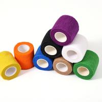 China SJ Bulk Athletic Tape Medical Trainers Tape High Quality Elastic Adhesive Waterproof Colored Athletic Tapes for sale