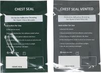 China SJ Emergency Rescue Medical Supply First Aid Disposable Wound Chest Seal Penetration Chest Seal Vented for sale