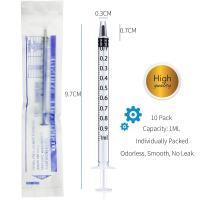 China SJ 1ml 1cc Pipette Syringe with Luer Slip Tip No Needle Pipette Pets Oral Refilling Measuring Disposable Syringe for sale