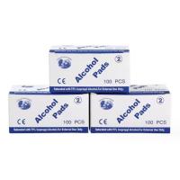 China SJ Medical Disposables 70% Isopropyl Nonwoven Alcohol Swabs Alcohol Pads Wet Medical Clean Alcohol Wipes for sale