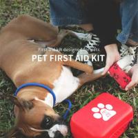 China SJ Whosale Custom Emergency Medical Pet First Aid Kit Home Travel Arca Veternary Animal Cat Dog First Aid Kit for sale