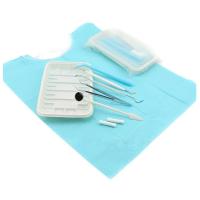 China SJ DK106 Dental Clinic Consumables Disposable Examination Dental Instrument Tray Kit for sale