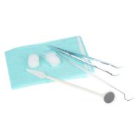 China SJ DK106 Dental Clinic Consumables Disposable Examination Dental Instrument Tray Kit for sale