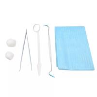 China SJ DK106 Dental Clinic Consumables Disposable Examination Dental Instrument Tray Kit for sale