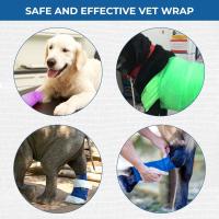 China SJ Pet Wrap Self-Adhesive Non-Woven Bandages Emergency Cohesive Gauze for Dogs Cats Horse Birds Farm Animals for sale