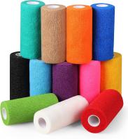 China SJ Pet Wrap Self-Adhesive Non-Woven Bandages Emergency Cohesive Gauze for Dogs Cats Horse Birds Farm Animals for sale