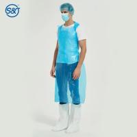 China SJ Disposable Medical Use PE Apron Kitchen Use Colorful Waterproof Disposable Plastic Apron Without Sleeves for sale