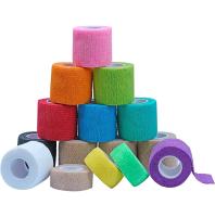 China SJ Self Adhesive Wrap Bandages Bulk Breathable Athletic Tape Self Adherent Soaker Pad Cohesive Tape for sale