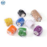 China SJ Self Adhesive Wrap Bandages Bulk Breathable Athletic Tape Self Adherent Soaker Pad Cohesive Tape for sale