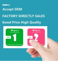 China SJ Wholesale Phone Accessories Tempered Glass Screen Camera lens Protector Cleaner Dry Wet Cleaning Wipes for sale