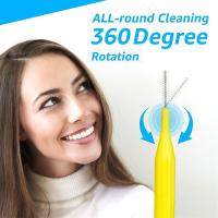 China SJ Braces Brush Cleaner Interdental Brush Toothpick Dental Tooth Flossing Head Oral Dental Hygiene Flosser for sale