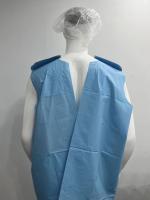 China SJ Hospital Sleeveless Disposable Exam Paper Gown for Patients OEM Wholesale for sale