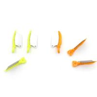 China SJ Disposable Colorful Dental Interprocimal Plastic Wedges Guard with Metal Blade for sale