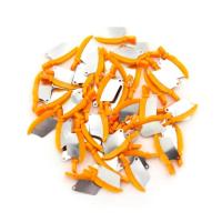 China SJ Disposable Colorful Dental Interprocimal Plastic Wedges Guard with Metal Blade for sale