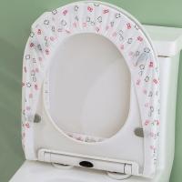 China SJ OEM Travel Portable Non woven Disposable Paper/PP Toilet Seat Cover Washroom Toilet Seat Cushion Seat Mat For Hotel for sale