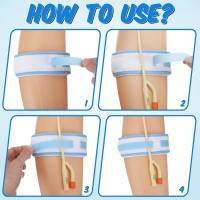 China SJ Catheter Leg Bag Holder Foley Catheter Leg Strap Urinary Drainage Tube Holder Catheter Stabilization Device for sale