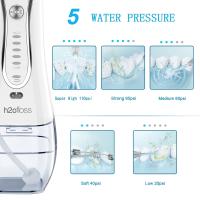 China SJ Cordless Irrigator Oral 5 Modes Portable Rechargeable Electric Ultrasonic Dental Teeth Cleaning Water Flosser for sale