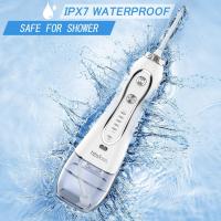 China SJ Cordless Irrigator Oral 5 Modes Portable Rechargeable Electric Ultrasonic Dental Teeth Cleaning Water Flosser for sale