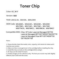 China Compatible W9160MC K Chip For HP Color LaserJet Managed E87750 LaserJet Managed MFP for sale
