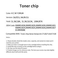 China Compatible Toner Chip For 006R01828 Xerox VersaLink C7120 C7125  C7130 006R01824 Drum Unit Chip 013R00688 for sale