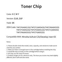China Compatible TNP27 Toner Chip For Minolta bizhub C25 Develop ineo 25 for sale