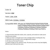 China CE505A CE505X Compatible Toner Chip For LaserJet P2030 P2035 P2055 Printer Cartridge for sale