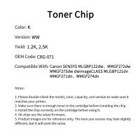 China CRG-071 CRG-071H Compatible Toner Cartridge Chip For Caono MMGF272dw MMGF275dw MLGBP121dn for sale