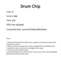 China Compatible B220Z00 Drum Chip for Lexmark B2236dw, MB2236adw 12K High Yield Chip for sale